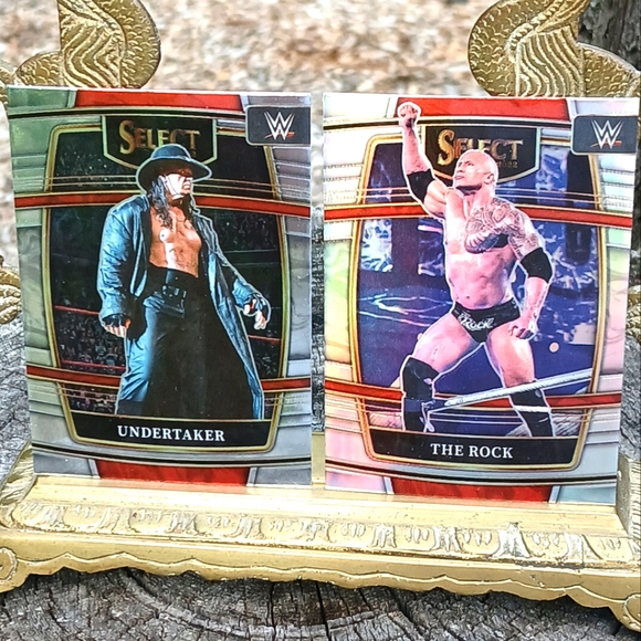 WWE | Toys | Wwe Wrestling Select Trading Cards The Rock And Undertaker ...